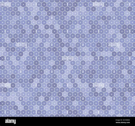Vector Science Background Bold Stacked Rounded Hexagons Mosaic Cells Blue Color Tones Hexagon