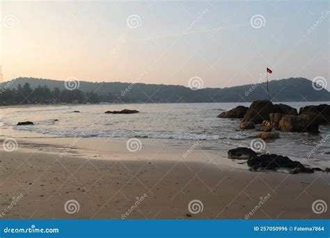 Gokarna Beach Konkan Indian Beach Arabian Sea Beach Holiday Stock