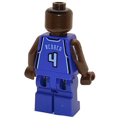 LEGO NBA Chris Webber, Sacramento Kings #4 Minifigure | Brick Owl ...