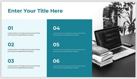 Clean Powerpoint Presentation Template Aqua Blue Minimal Business Pitch Deck Template Simple