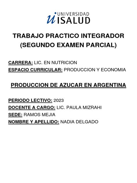 Trabajo Practico Integrador Pdf Biocombustible Agroecología