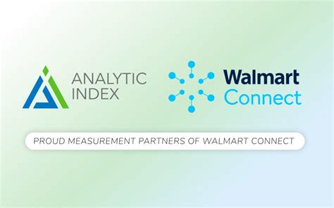 Analytic Index Becomes A Walmart Connect Measurement Partner Analytic