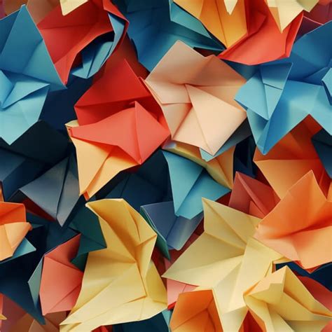 Download Vibrant Collection Of Colorful Origami Paper Art Patterns