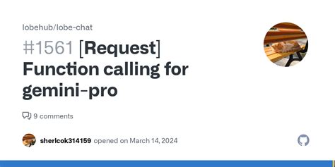 Request Function Calling For Gemini Pro · Issue 1561 · Lobehublobe