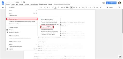 Cómo se puede convertir un documento en DOCX en PDF