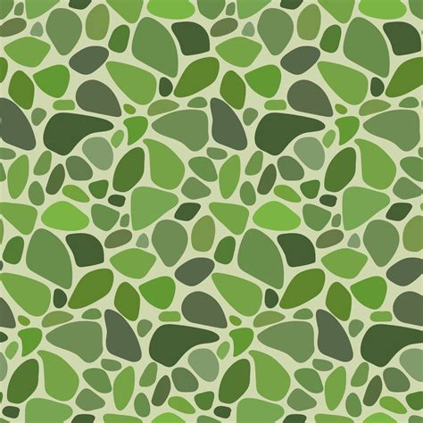 Seamless Pattern With Abstract Shapes Hand Drawn Simple Green Shapes Abstract Modern Vector
