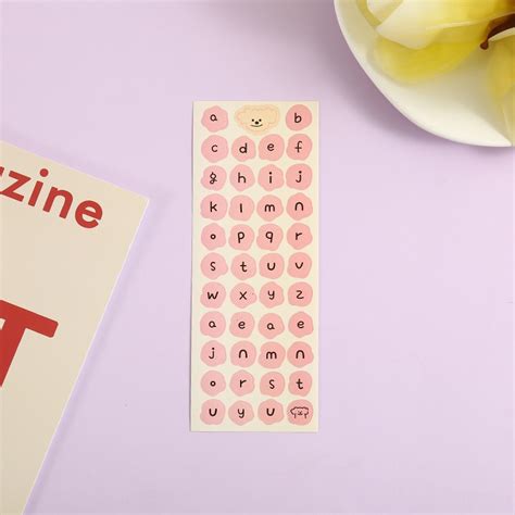 Jual Stiker Huruf 1pcs Cute Alphabet Sticker Set Deco Diy Planner