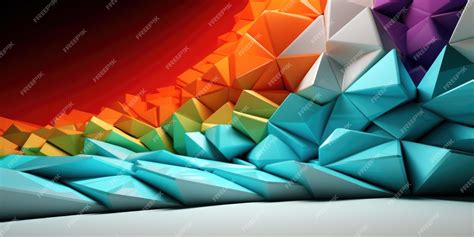 Premium Photo A Digital Art Of A Colorful Background With A Red And
