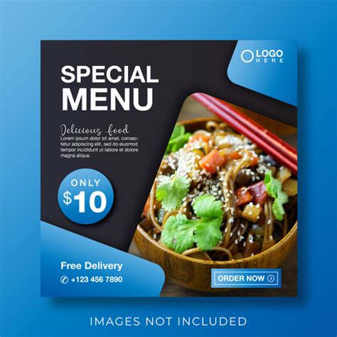 Special Menu Cover Vector Free Download
