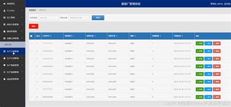 java vue计算机毕设服装厂管理系统【开题 程序 论文 源码】 csdn博客