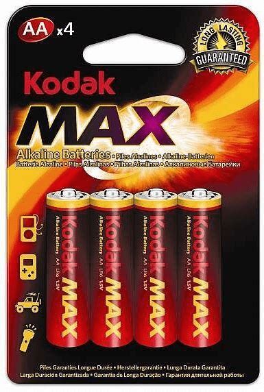 Kodak Alkaline Max LR6 AA BL4 - Batterien | KNIFESTOCK