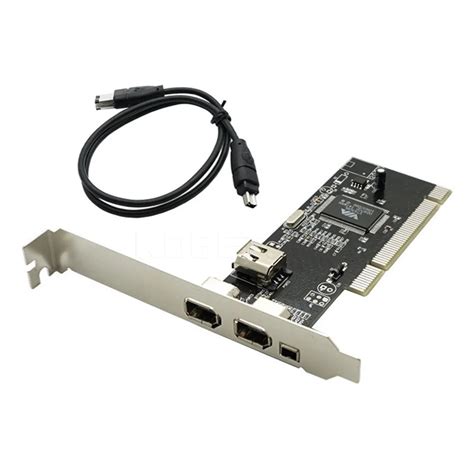 3 Ports Firewire Ieee 1394 4 6 Pin Pci To 1394 Dv Card Controller Video