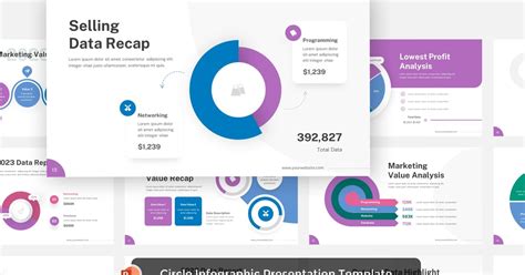 Circle Infographic Powerpoint Presentation Incl Circle And Pie Envato
