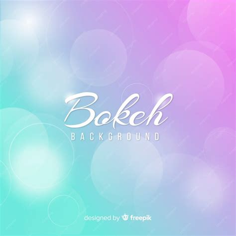 우아한 흐리게 Bokeh 배경 무료 벡터