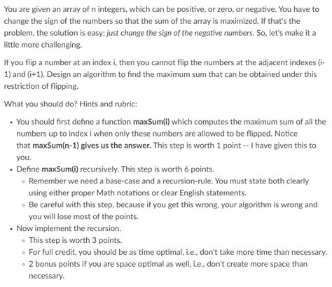 Solved You Are Given An Array Of N Integers Which Can Be Chegg