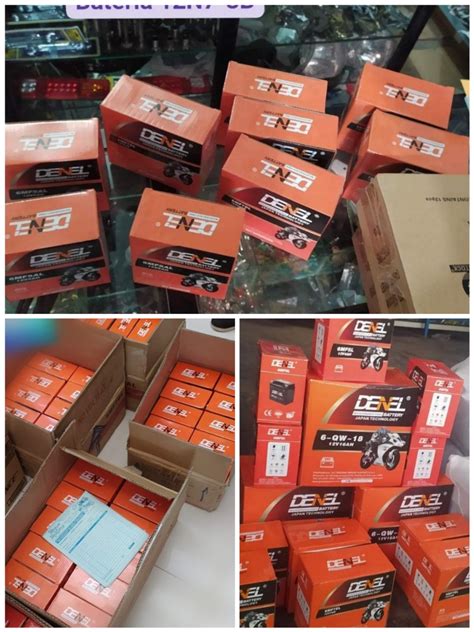 DENEL 12V good performance Maintenance free 6MF9A battery for three ...