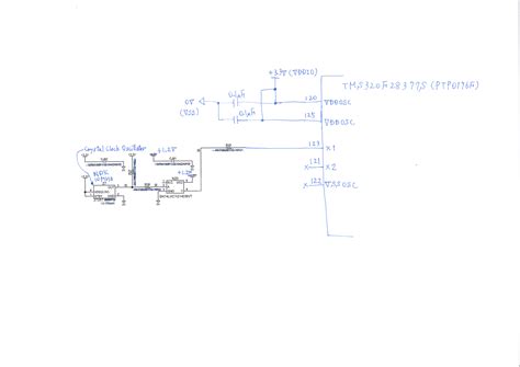 tms320f28377s crystal oscillater input circuit c2000