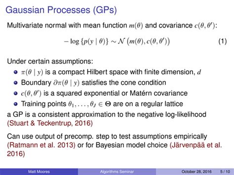 Accelerating Pseudo Marginal Mcmc Using Gaussian Processes Ppt