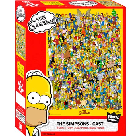 Simpsons Cast Jigsaw Puzzle 1000pcs Real Groovy