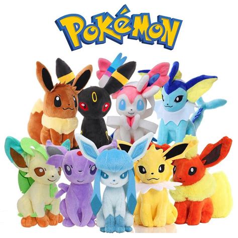 Evoluções Do Eevee Pelúcias De Pokémon Espeon Umbreon Flareon