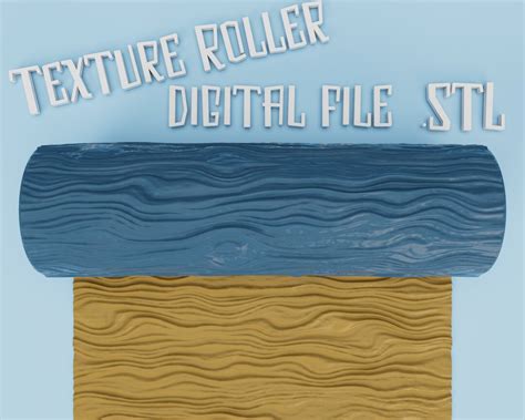Bark Roller Texture Polymer Clay Hand Roller Rolling Pin Digital STL File Etsy