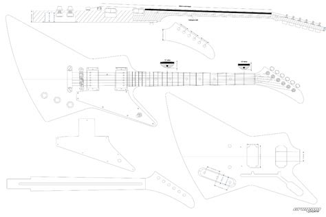 Guitar Plans Explorer Type Crimson Guitars