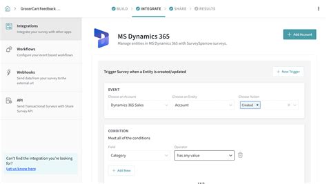 Microsoft Dynamics 365 Integration Surveysparrow