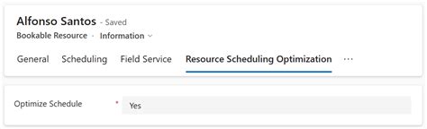 Dynamics 365 Field Service 中的 Resource Scheduling Optimization 配置