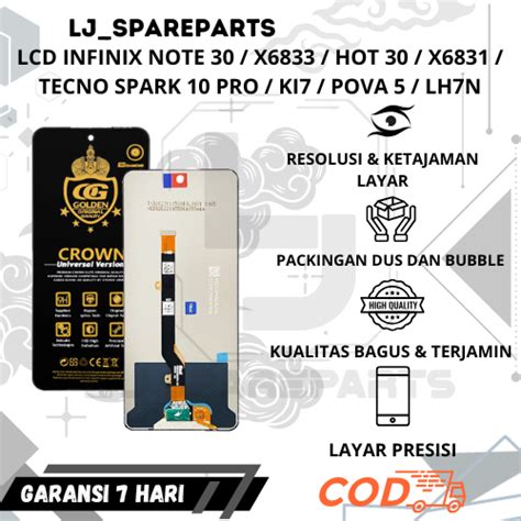Jual Lcd Touchscreen Infinix Note 30 X6833 Hot 30 X6831 Tecno