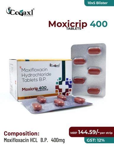 Moxifloxacin Hcl B P 400mg Tablets In Pan India 10 5 Blister At Rs 1445 90 Box In Panchkula