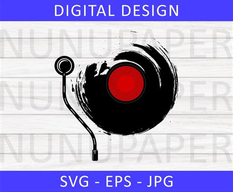 Record Svg Digital Clipart Svg Music Svg Music Clipart Instant