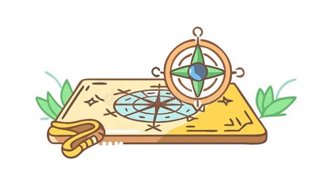 Compass Map Travel Direction Icon Vector Design Generative Ai Stock Vector Illustration Of