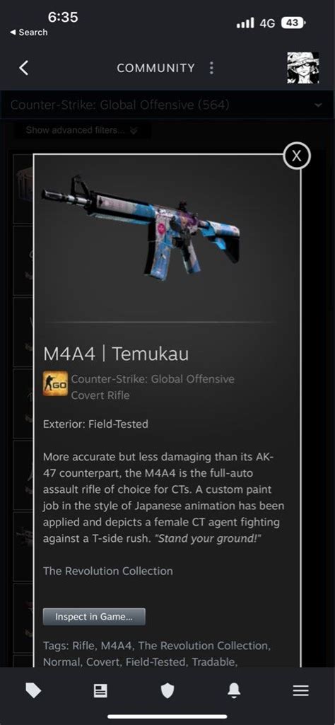 CSGO M A Temukau FT Video Gaming Video Games Others On Carousell
