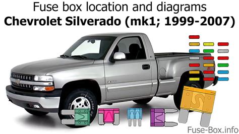 Fuse Box Location And Diagrams Chevrolet Silverado Mk1 1999 2007
