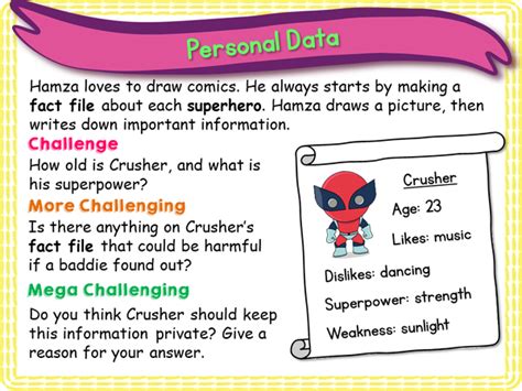 Personal Data Ks1year 2 Ec Publishing