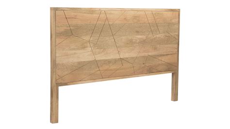 Tête de lit gravée en manguier massif L165 cm LINIUM Miliboo