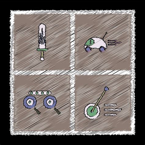 مجموعة أيقونات نمط التظليل المسطحة لعب الأطفال في Vector Eps Ai