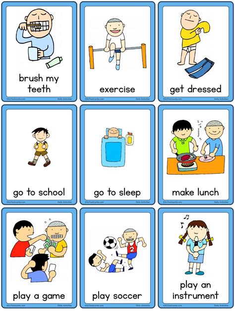 Verbs Esl Flashcards