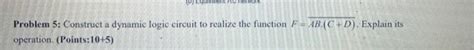 Solved Problem Construct A Dynamic Logic Circuit To Chegg