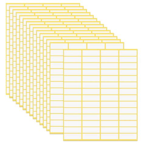 15 Sheet A5 Self Adhesive Stickers Labels Matte White Labels Stickers