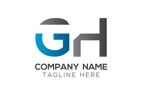 Creative Letter Gh Logo Design Graphic By Rana Hamid Creative Fabrica