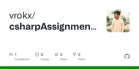 Github Vrokxcsharpassignments