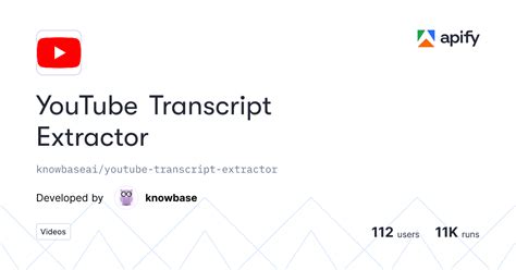 Free Youtube Captions And Transcript Downloader · Apify Api In Python · Apify