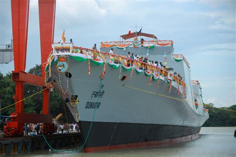 India Launches 4th Nilgiri Class P17a Frigate Naval News
