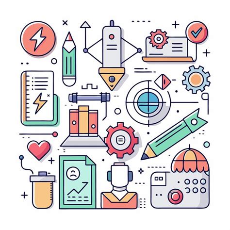 Concepto Creativo De Flujo De Trabajo Empresarial Vector Premium