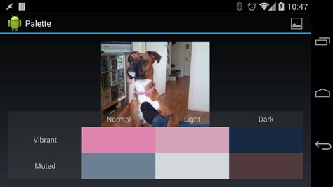Palette Part Styling Android