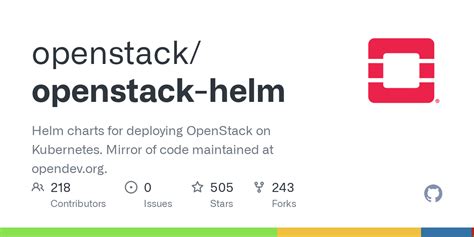 Github Openstackopenstack Helm Helm Charts For Deploying Openstack