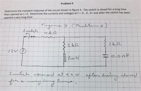Solved Problem Determine The Transient Response Of The Chegg