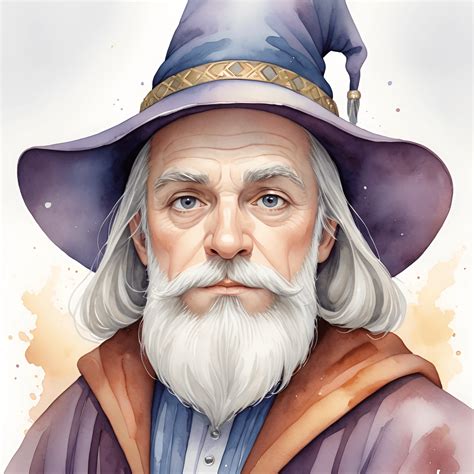 Wise Wizard Portrait Free Download Ai Scribbles