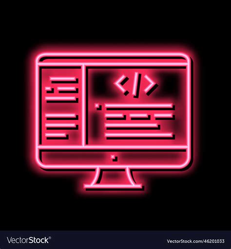 Coding Code Geek Color Icon Royalty Free Vector Image